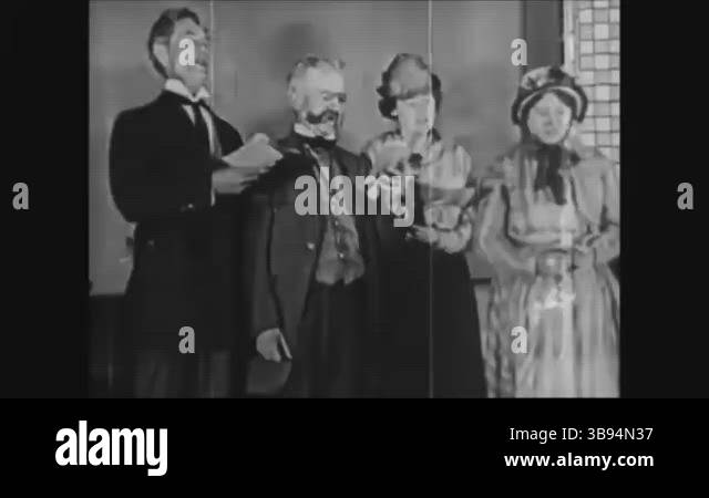 USA - 1927 - A choir in church faces disruption from two girls and ...