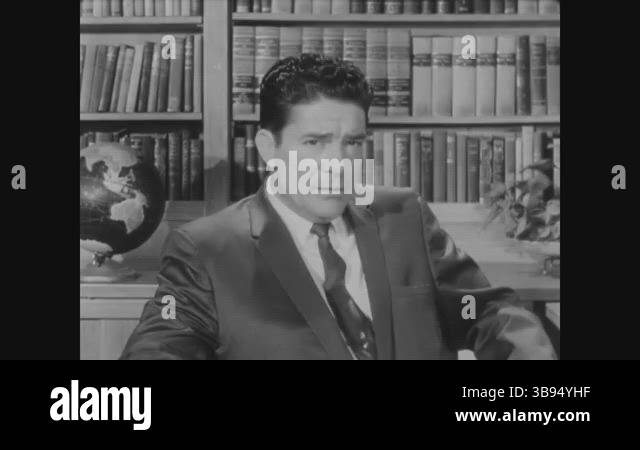 UNITED STATES - 1968 - Political commentator Dan Smoot calls on his ...