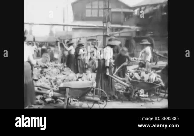 FRANCE - 1896 - Women workers in the Carmaux coal mines load coke with ...