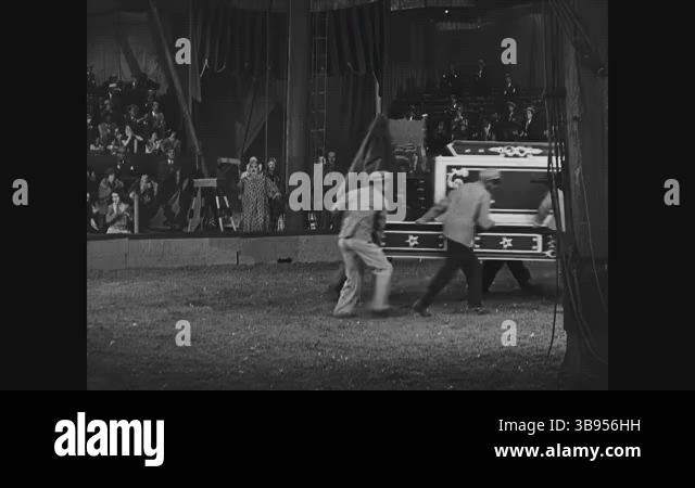 USA - 1928 - In this silent comedy, a circus audience boos the clowns ...