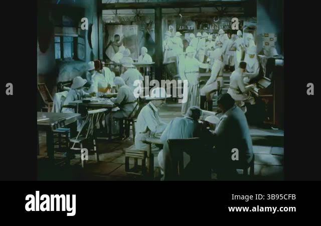 TANZANIA - 1930 - in this drama, German and British soldiers drink and ...