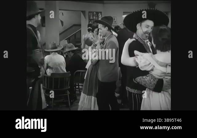US - 1925 - in this western, a ruffian interrupts a young couple's ...