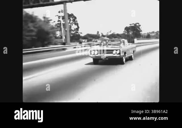 UNITED STATES - 1968 - Road safety expert Harold L. Smith demonstrates ...