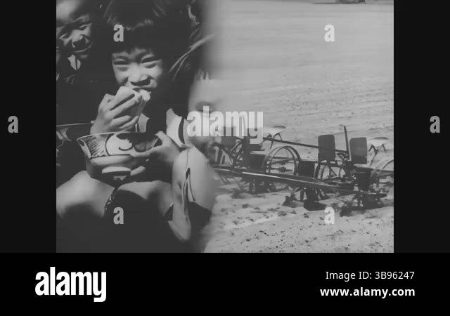 UNITED STATES - 1943 - Farmers plant, cultivate, and harvest crops ...