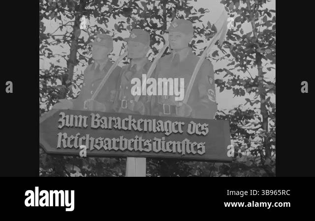 GERMANY - 1938 - Teenage German boys are made to serve in the Reich ...