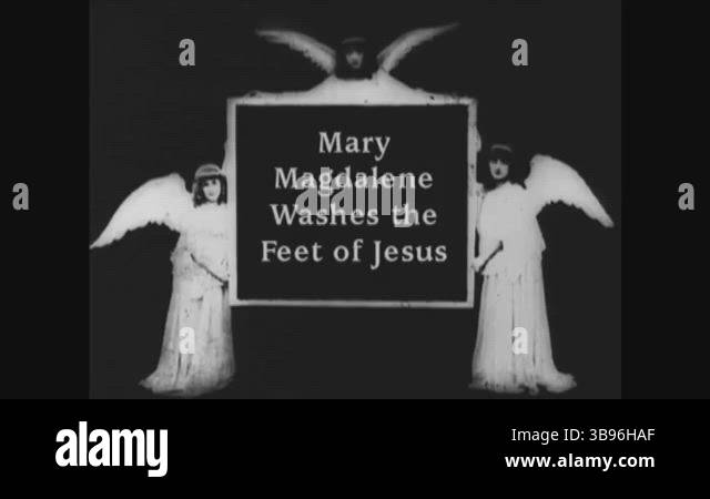 ISRAEL - 1906 - in this silent biblical film, people turn Mary ...