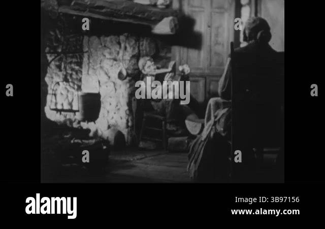 UNITED STATES - 1951 - Abraham Lincoln reads his favorite books such as ...