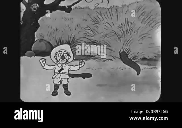 UNITED STATES - 1917 - Colonel Heeza Liar finds a giant worm while ...