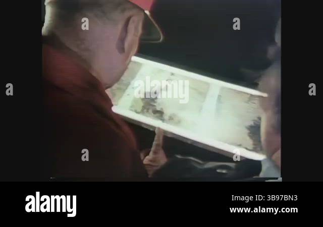 COLORADO - 1977 - Aerial cartography pilots process their photographs ...