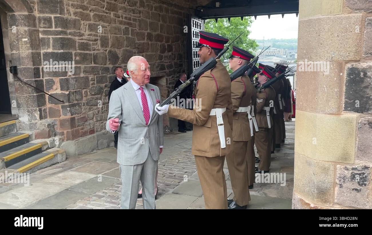 King takes part in the Ceremony of the Keys during visit to Lancaster ...