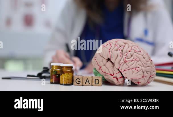 A detailed visual representation showcasing GAD awareness, including a ...