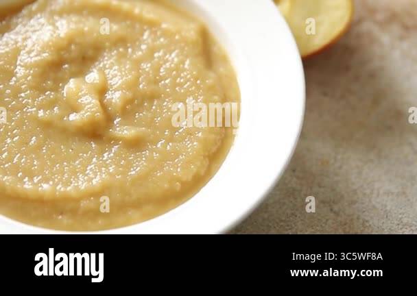Apple puree natural ingredients tasty fresh delicious gourmet food ...