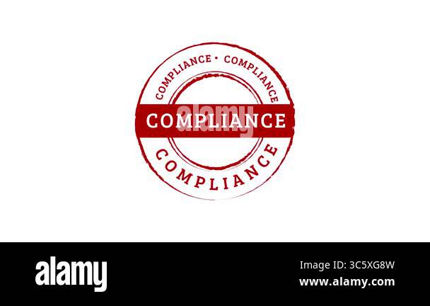 compliance stamp seal compliant to standard regulation and ...