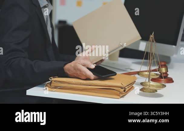 lawyer working in office Stock Video Footage - Alamy