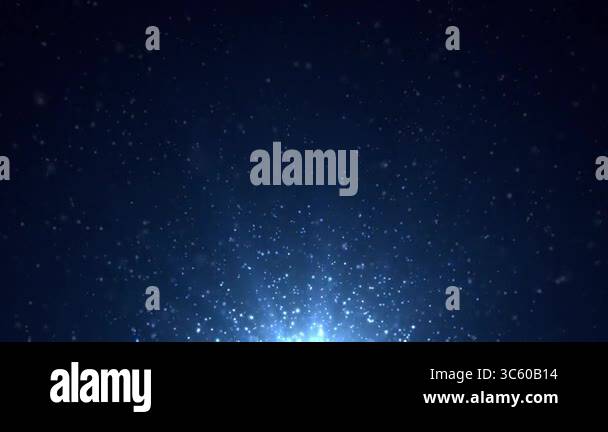 Animated Background Loop - Glowing Particles Rising with Light Rays ...