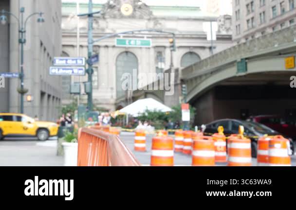 New York City Grand Central Terminal railway station, 42 street. Manhattan Midtown. Bridge on ...
