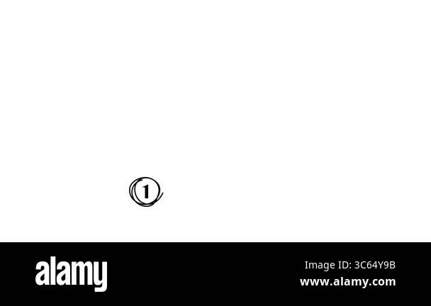 Numbered Square Formation Animation. This video is with alpha channel ...