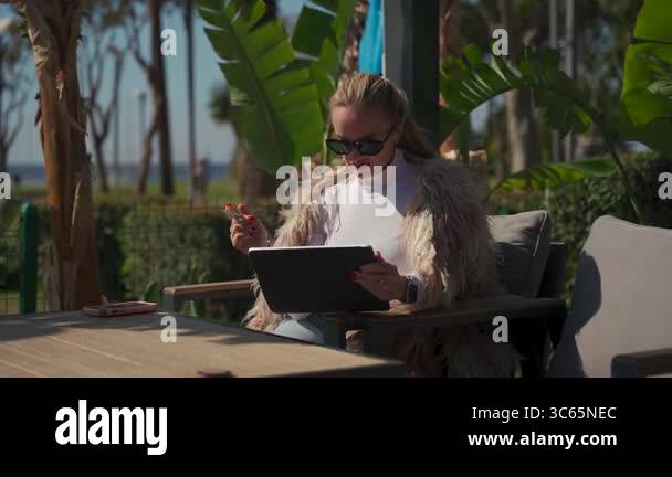 A mix of work, technology, and indulgence Stock Video Footage - Alamy