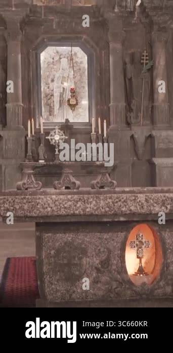 Krakow, Poland - July 8, 2022: Famous Wieliczka Salt Mine Interior. One ...