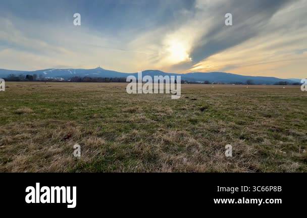A breathtaking and picturesque view of vast open fields and majestic ...