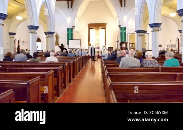 congregation at the church gathering for prayers worship celebrations ...