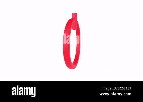 letter o with red pencil on white background Stock Video Footage - Alamy