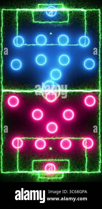 dynamic vertical football playbook animation showcasing red vs blue ...