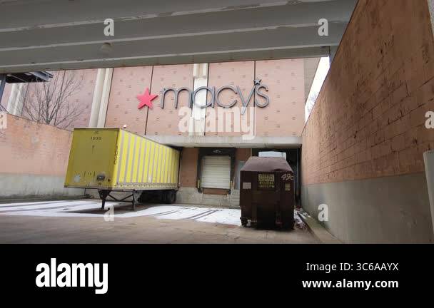 Toledo, Ohio - United States, January 13, 2025. Macys loading dock as ...