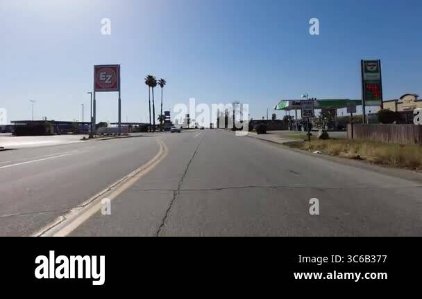 Southern California Truck Stops 5 and 58 Freeway 01 Front View Driving ...