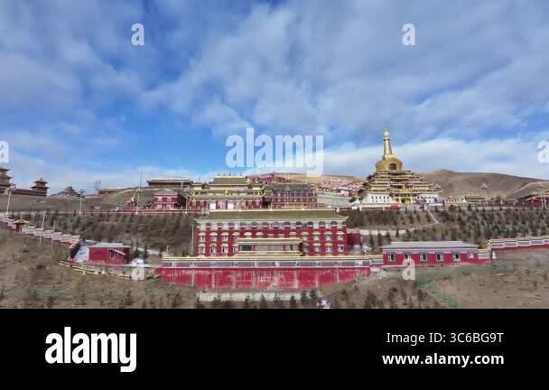 The magnificent scenery of Dongga Temple Stock Video Footage - Alamy