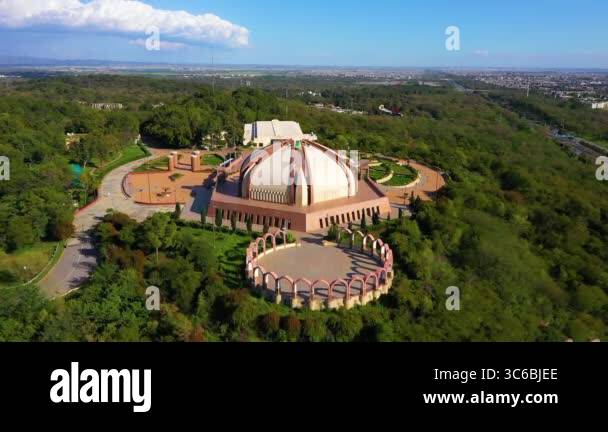 Aerial View Above Pakistan National Monument. Islamabad, Pakistan ...