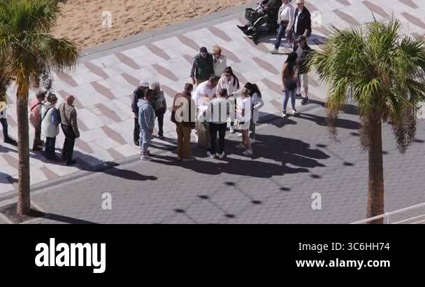 Benidorm, Spain, 9th March 2025: Footage of the famous pea men in ...