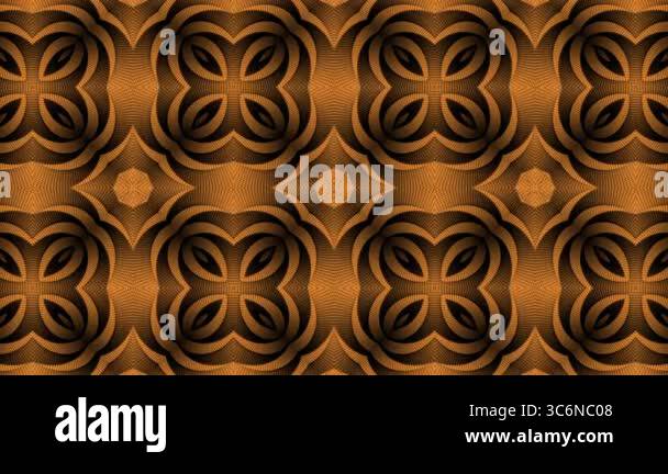 Repeating mandala orange and brown geometric pattern suitable for ...