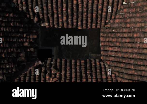 South Indian Agraharam House Aerial View A stunning top-down view ...