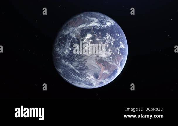 3D animation rotating planet Earth from space Stock Video Footage - Alamy