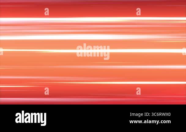 Abstract orange lines rapidly move horizontally, creating a sense of ...