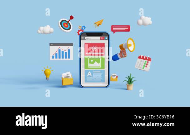 Digital marketing, advertising or content promotion concept. SEO ...