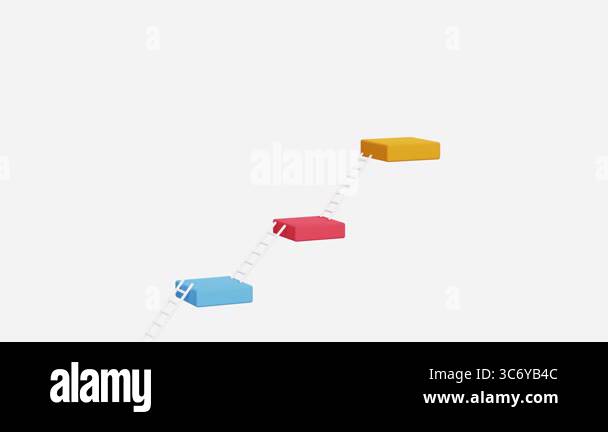 Small steps to success, step by step growth. Business goals, progress ...