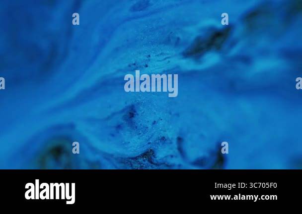 Moist shining texture. Paint float. Defocused blue black color ...