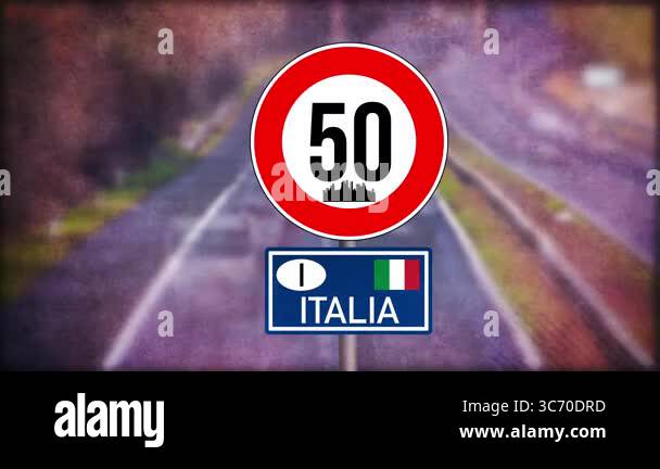 Sign limit speed italy Stock Videos & Footage - HD and 4K Video Clips ...