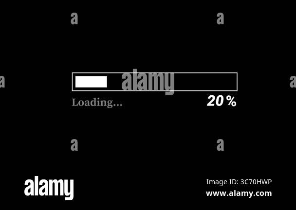 A fully completed loading bar, representing digital progress, patience ...