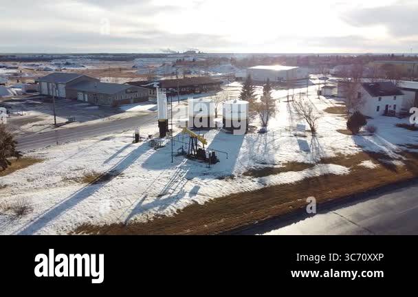 Estevan Oilfield Legacy: Industrial Pride. High quality 4k footage. A ...