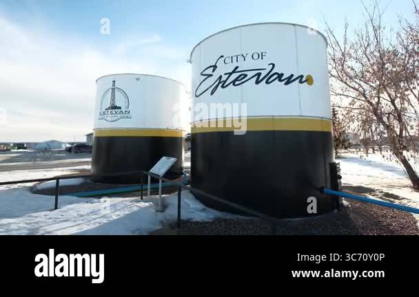 Estevan Oilfield Legacy: Industrial Pride. High quality 4k footage. A ...