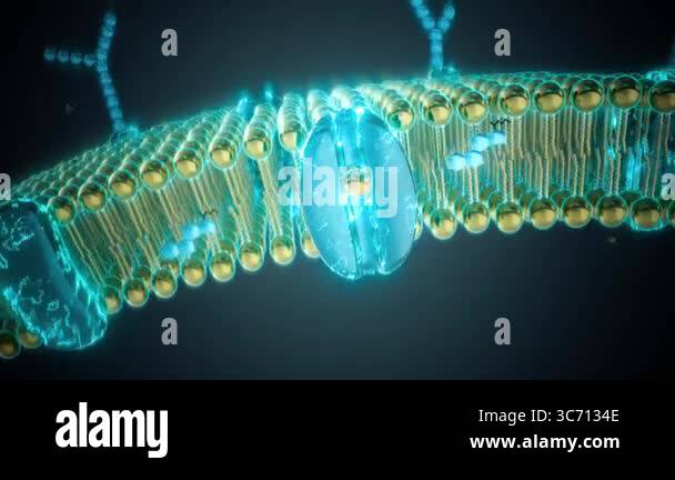Lipid bilayer plasma membrane Stock Videos & Footage - HD and 4K Video ...