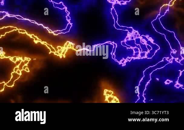 4k 60 fps looping animation of An abstract representation of electric ...
