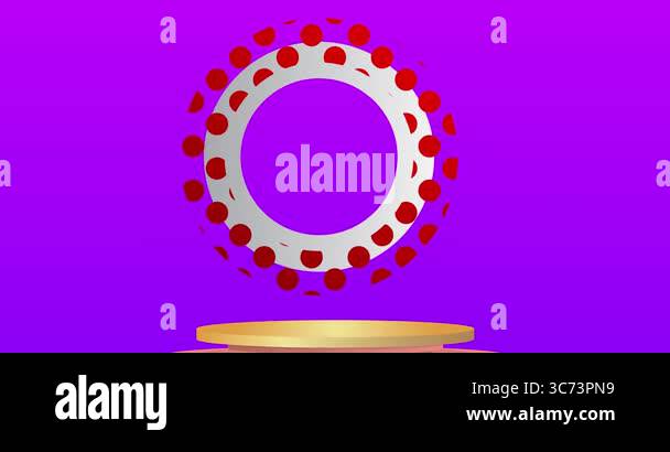 Mockup product display animation, cylinder pedestal podium. Stage ...