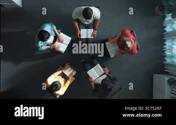 Top view of skilled diverse prayer clasping hand and praying to god ...