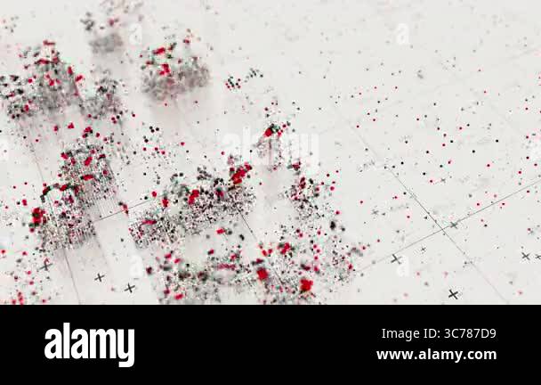 Quantum computing animation. Big Data information processing. Cyber ...