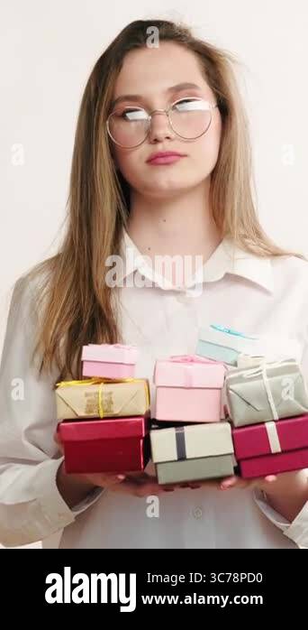 Vertical video. Bad surprise. Boring party. Disappointed annoyed ...