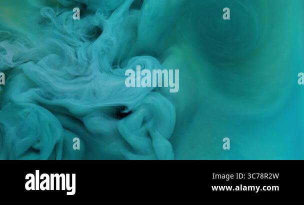 Fog color. Liquid ink. Defocused blue cyan smoke texture chemical ...